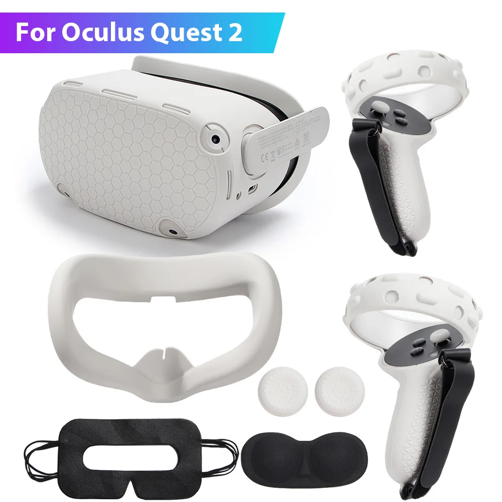VR-Protective-Case-Set-For-Oculus-Quest-2-Touch-Controller-Cover-Shell ...