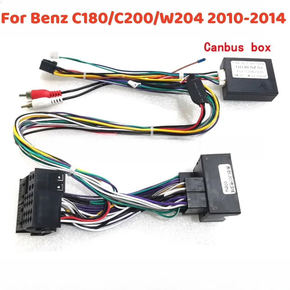 Car-Radio-Canbus-Box-With-Cable-For-Benz-C180-C200-W204-2010-2014-GPS ...