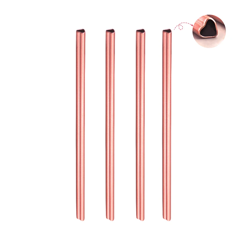Stainless-Steel-Straw-Creative-Romantic-Pink-Heart-Straw-For-Drinking ...