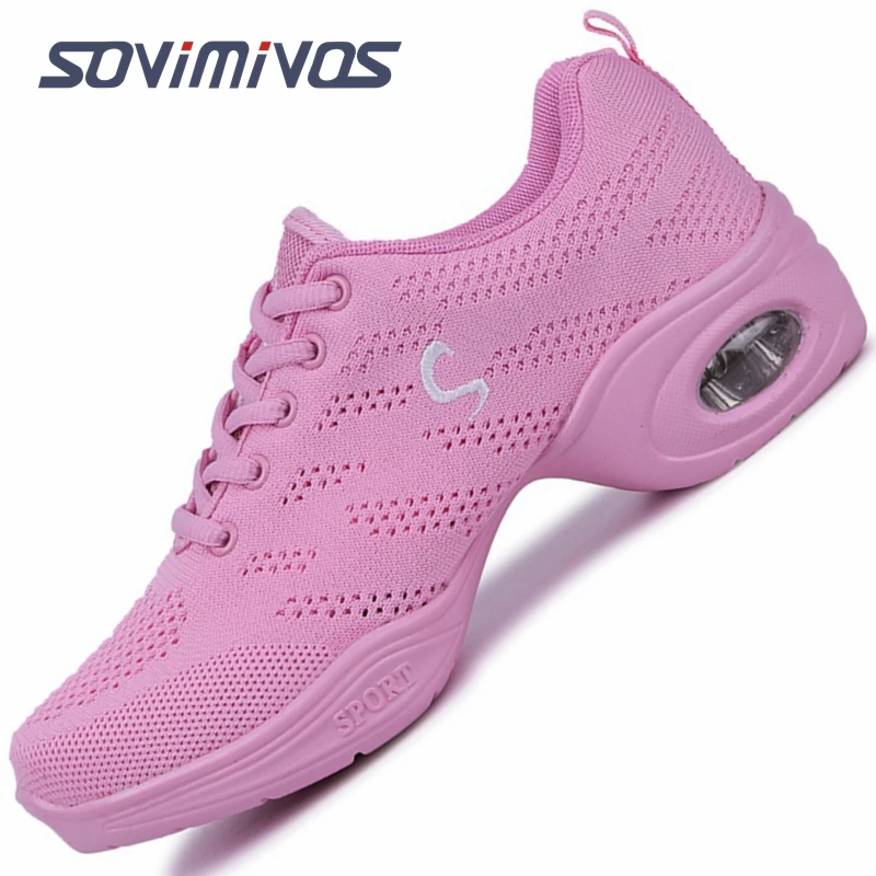 Women Dance Shoes Female Jazz Dancing Sneakers Salsa Ballroom Modern ...