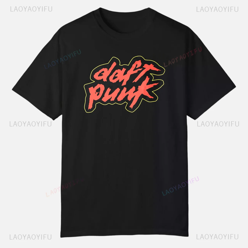 D-Daft Punk Custom Tops Funny Short Sleeve Printed Cotton Tees Clothing ...