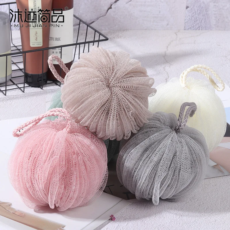 New-Simple-Large-Solid-Color-Hangable-Shower-Balls-Massage-Rubbing ...