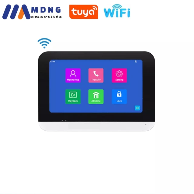 7 Inch Tuya Wireless Video Door Intercom System RFID Card 1080P Monitor ...