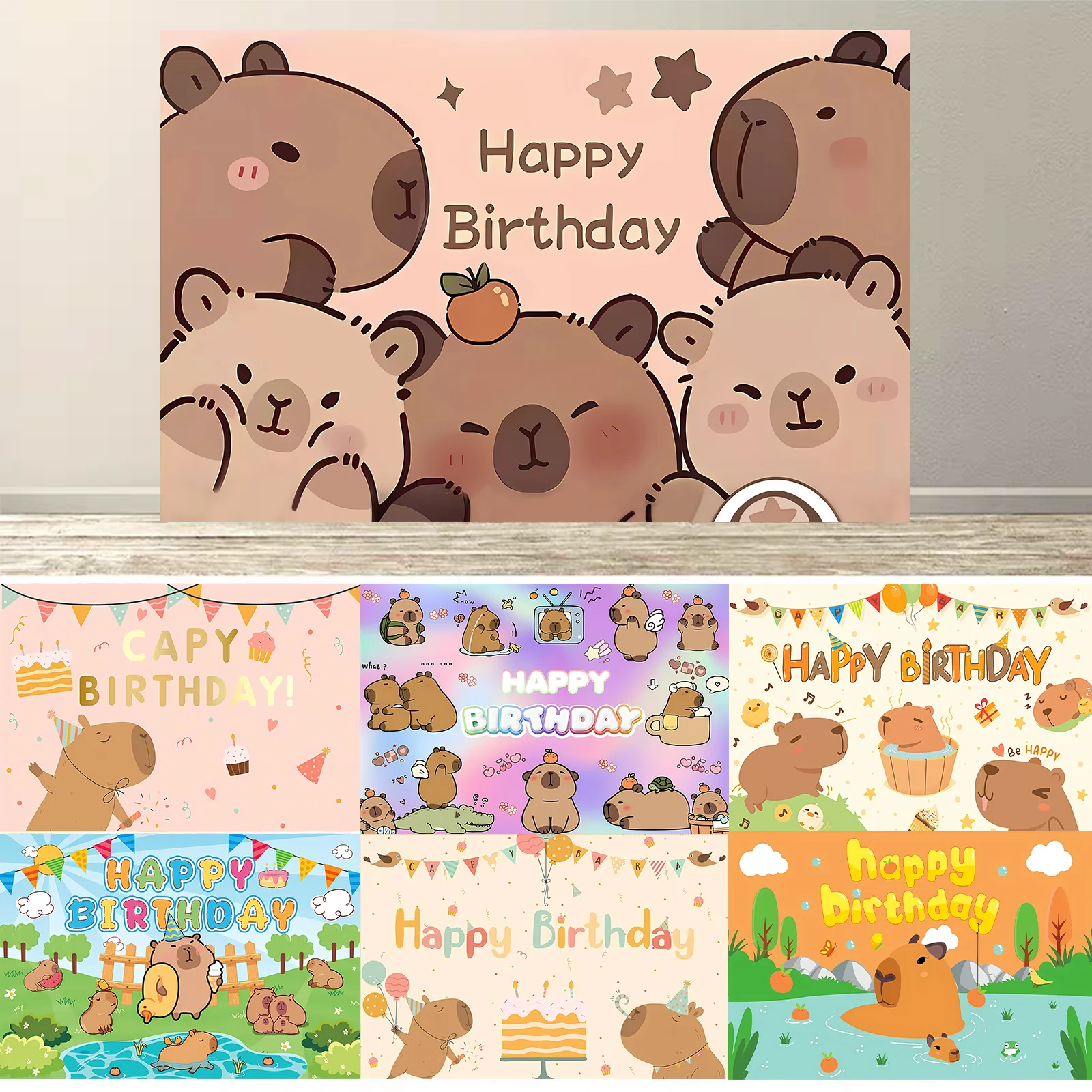 Capybara Cartoon Backgrounds: A Complete Guide for Event Decor and ...