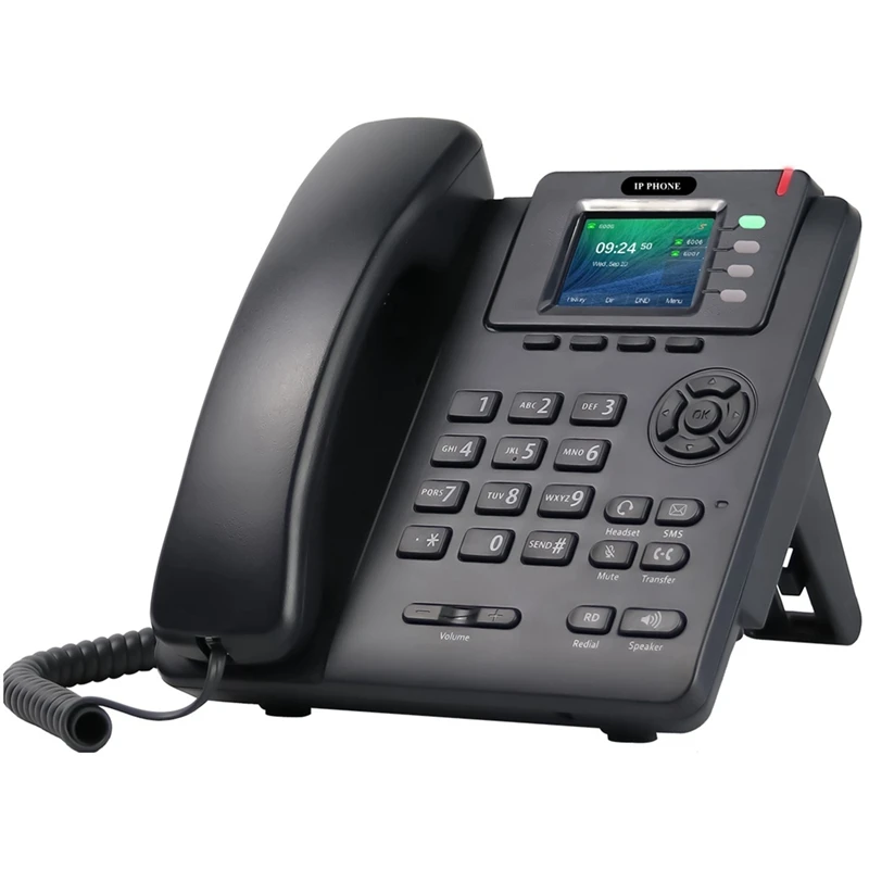 VoIP-Phone-with-POE-SIP-Phones-4-SIP-lines-IP-Desk-Phones-support ...