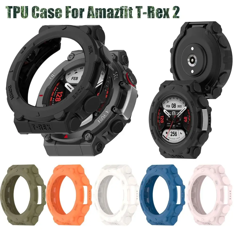 TPU Protector Cover Case For Amazfit T-Rex 2 Smart Watch Protective ...