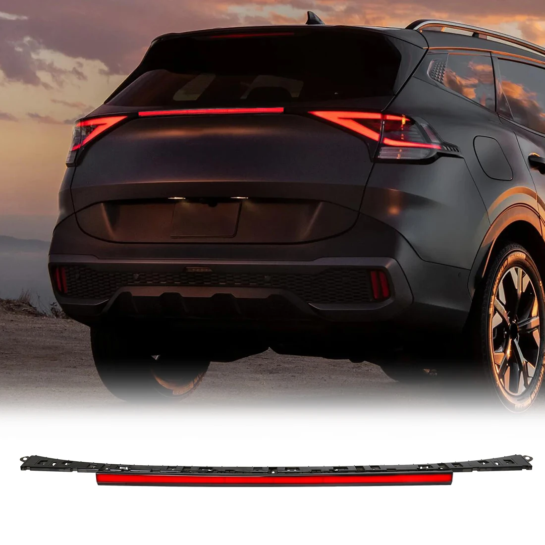 Tail-Light-LED-For-Kia-Sportage-2022-2023-Rear-Bumper-Reflector-Start ...