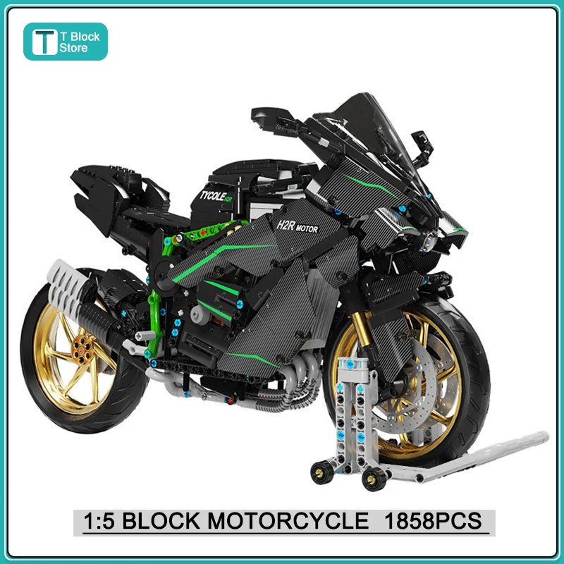1858pcs-1-5-Technical-City-Motorcycle-Car-Model-Building-Blocks-MOC ...