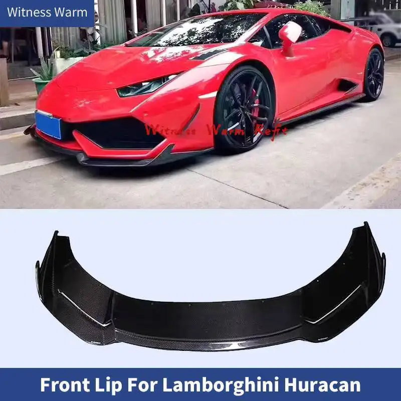 For Lamborghini Huracan Lp610 Lp580 Carbon Fiber Front Bumper Lip ...