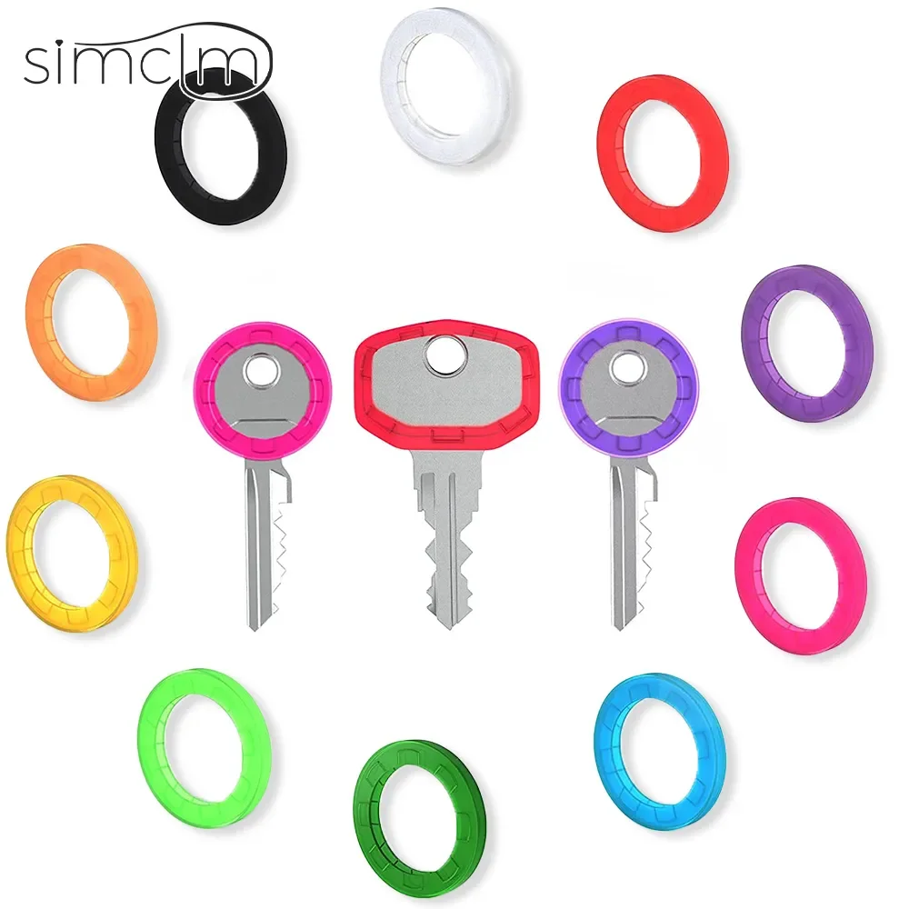 10-colors-key-covers-for-house-keys-Hollow-Multi-Color-Rubber-key-chain ...