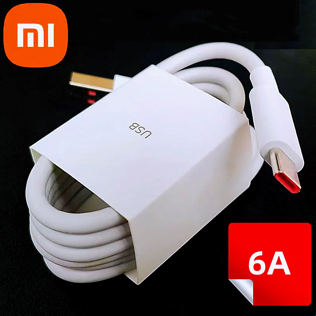 Xiaomi-Cable de carga Turbo Original, cargador rápido de 120W/67W/33W, 6A, Usb tipo C, para Mi ...