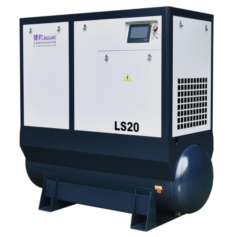 Integrated-Screw-Air-Compressor-Jaguar-Compressor-Built-In-Air-Tank-and ...