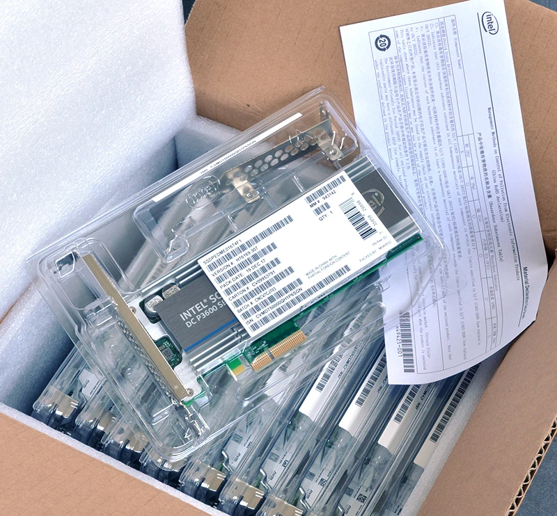 인텔 엔터프라이즈 DC P3600 1.2T PCIe 솔리드 스테이트 드라이브 SSD PCI Ex4 SSDPEDME016T401 ...