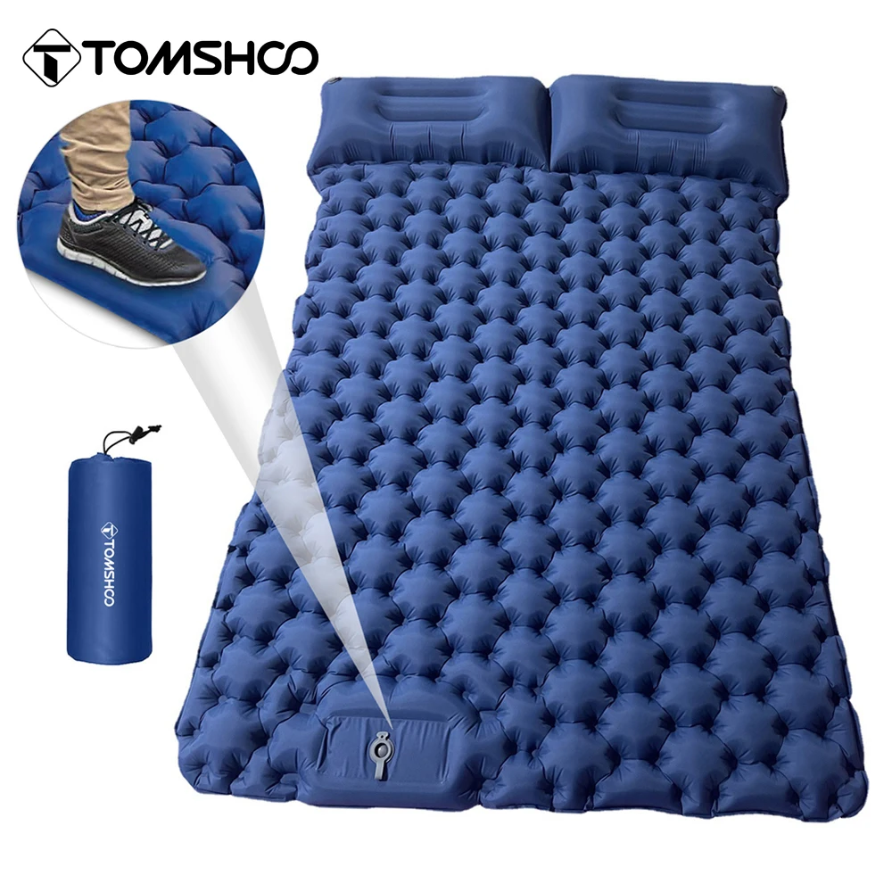 Tomshoo Inflatable Mattress 2 Person Camping Mat With Air Pillow ...