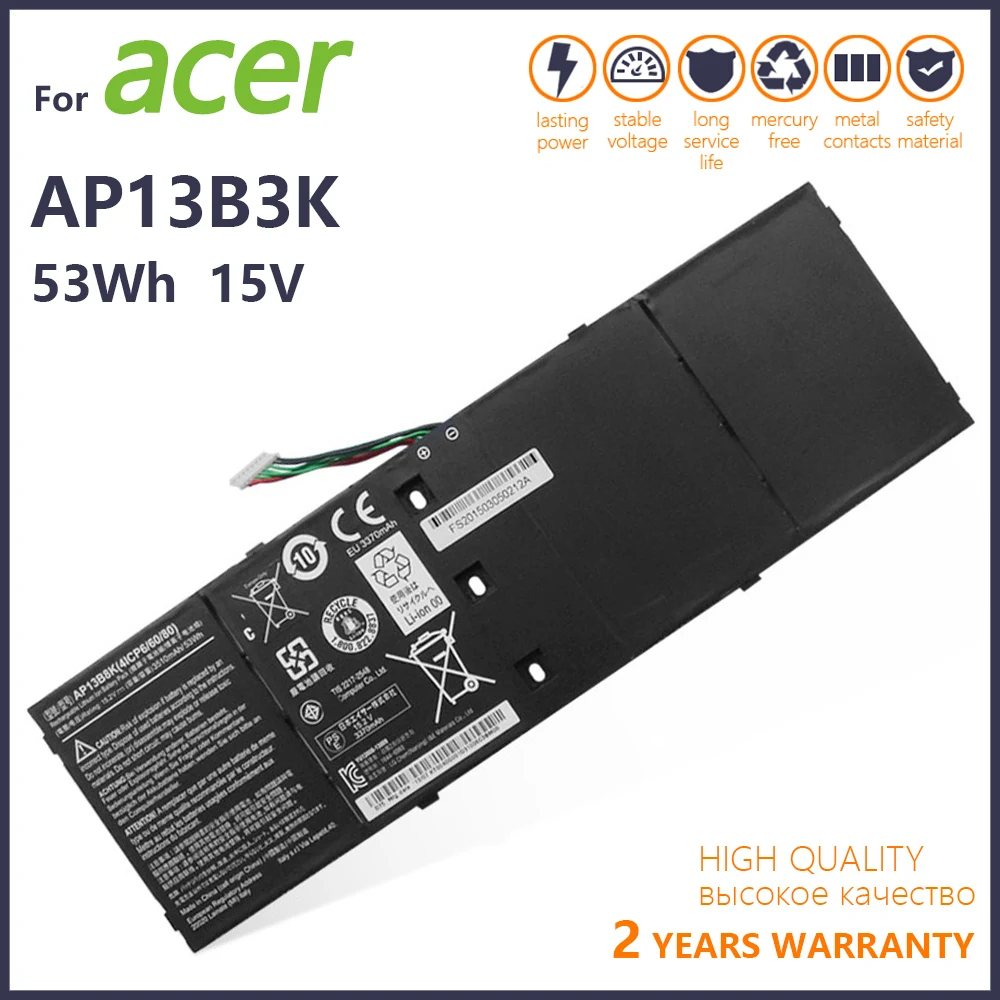 Genuine AP13B3K Laptop Battery for Acer Aspire V5 R7 V7 V5-572G V5-573G ...