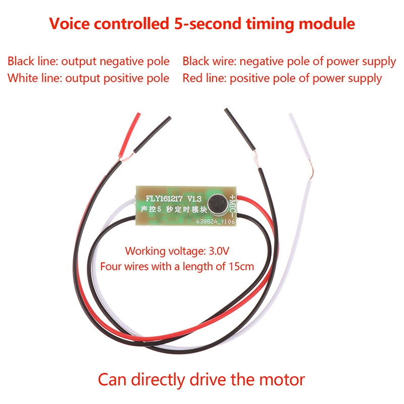 Voice-Control-Timing-Module-5-Seconds-Delay-Sensor-Sound-Trigger ...