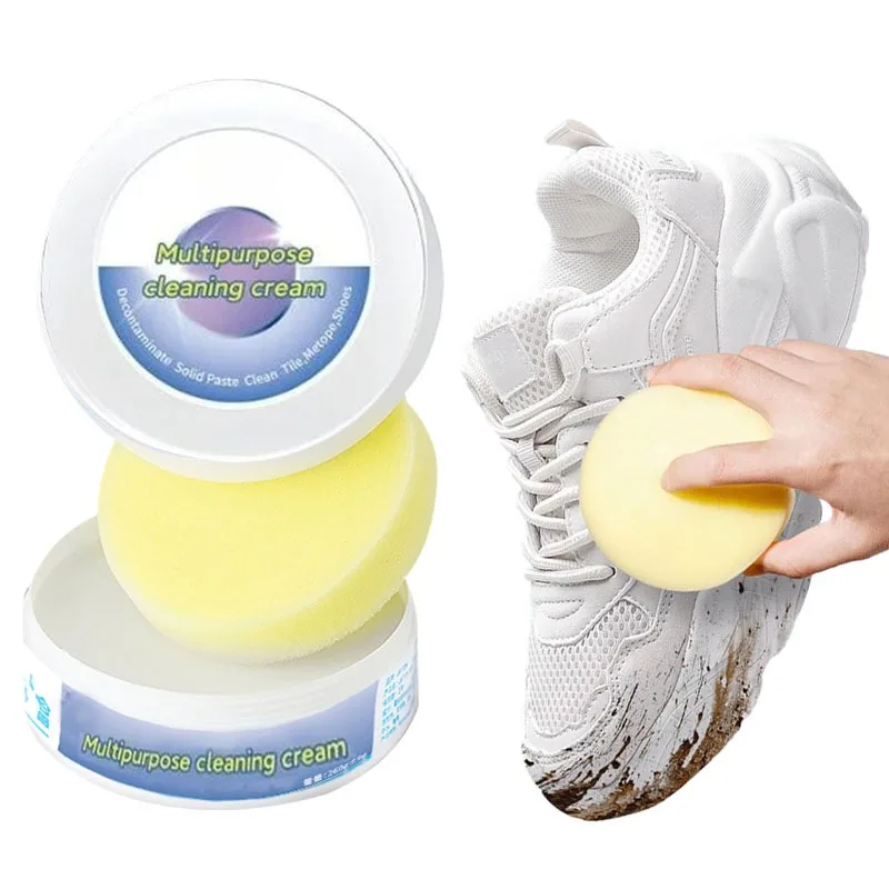 Cleaning-Cream-for-White-Shoe-Multi-functional-Cleaner-With-Wipe-Stains ...