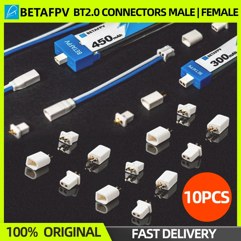 10PCS-BETAFPV-BT2-0-Connectors-Set-Male-Female-Plug-1-0-Banana-Pin ...