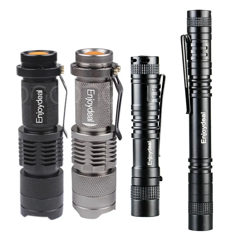 Mini-Tactical-Flashlight-2000Lumen-LED-torch-Clip-Portable-Penlight ...