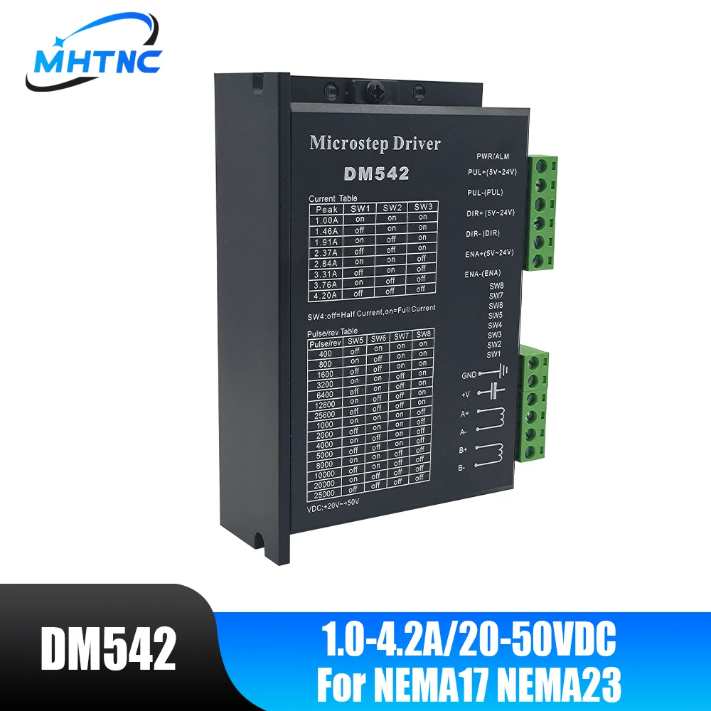 DM542-2-Phase-Microstep-Motor-Driver-20-50V-DC-1-0-4-2A-Suitble-for ...
