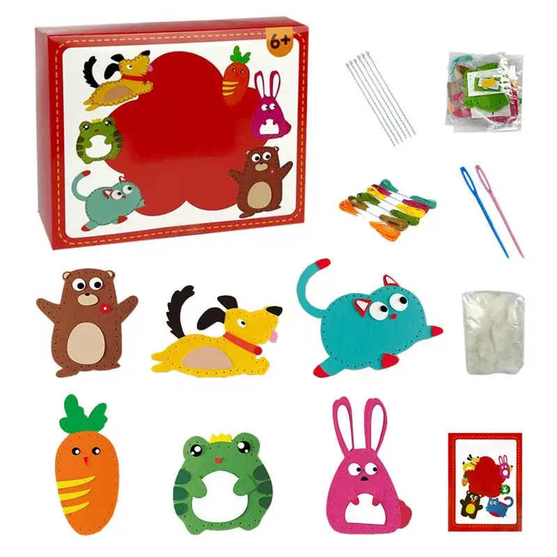 Kids-Sewing-Kit-Animal-Sewing-Crafts-Kit-Fun-And-Educational-Animal ...