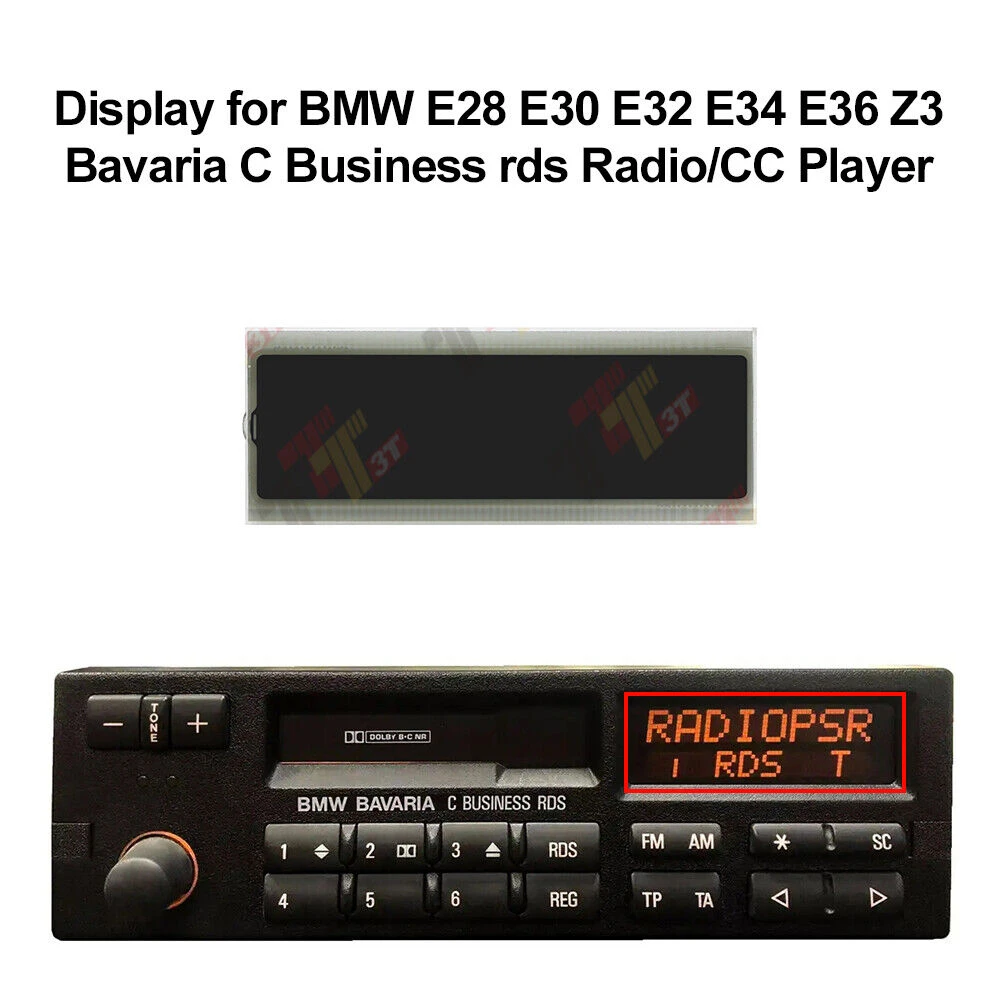 Écran Pour Bmw E30 E32 E34 E36 Z3 M3 M5, Lecteur Rds Radio/cc Business - Scanners E Leitores De ...