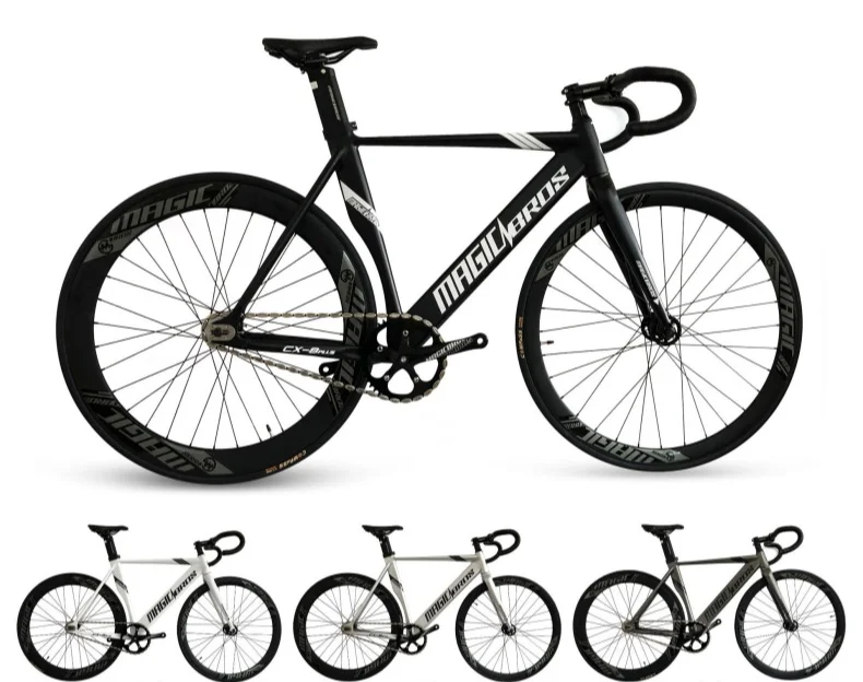 Aluminum Alloy Track Bike Single Speed Racing Fixie Bikes – Outdoor ...