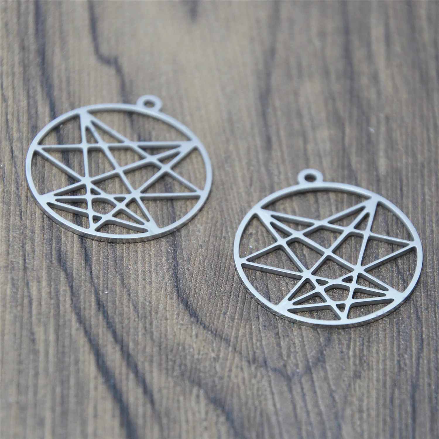 5pcs/lot Nine Angles Sigil Charm Nine Angles Sigil Nine Occult Esoteric ...