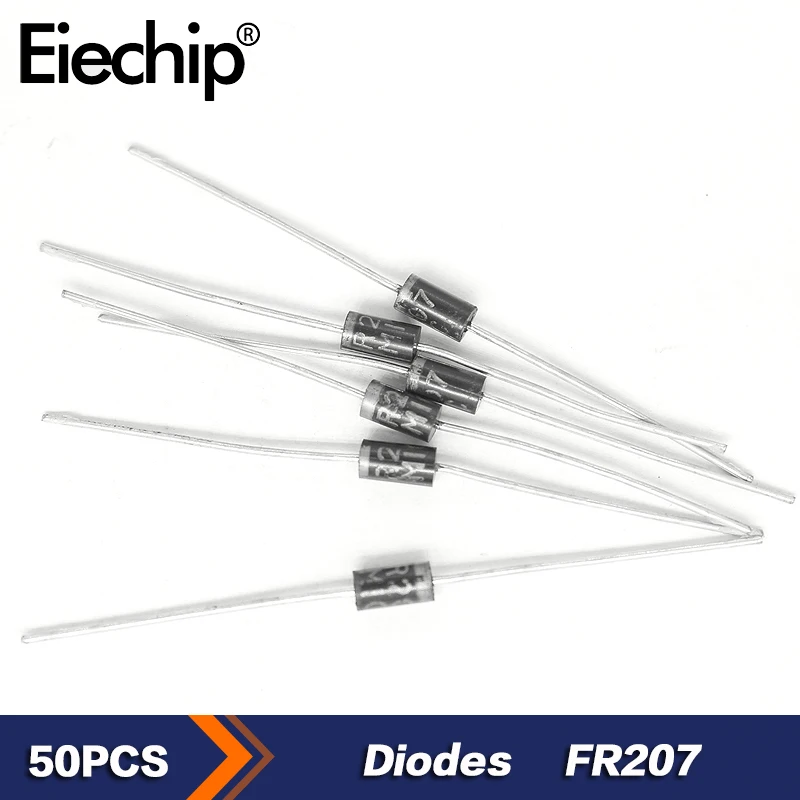 50PCS-FR207-2A-1000V-Rectifier-Diode-Ultra-Fast-Recovery-Diodes ...