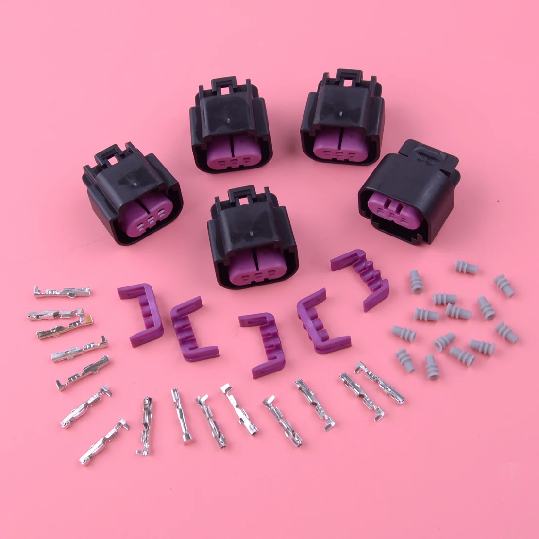 5Pcs Ethanol Flex Fuel Sensor Connector Plug Wiring Pigtail Harness ...