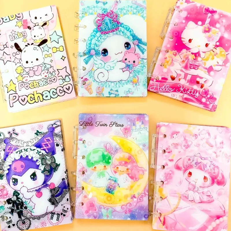 Sanrio-Hello-Kitty-Kuromi-Acrylic-Notebook-Ledger-Exquisite-Loose-leaf ...