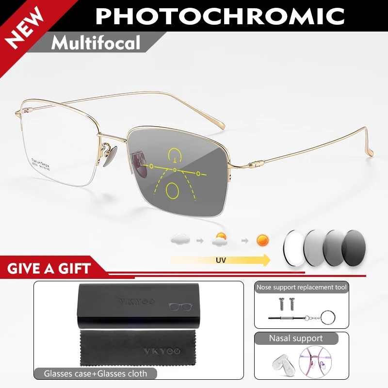 VICKI-Ultralight-Half-Frame-Titanium-Frame-Gold-Wire-Glasses-Elegant ...