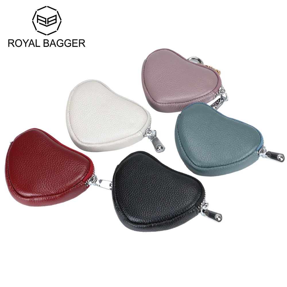 Royal-Bagger-Genuine-Leather-Women-s-Coin-Purse-Cute-Heart-shaped ...