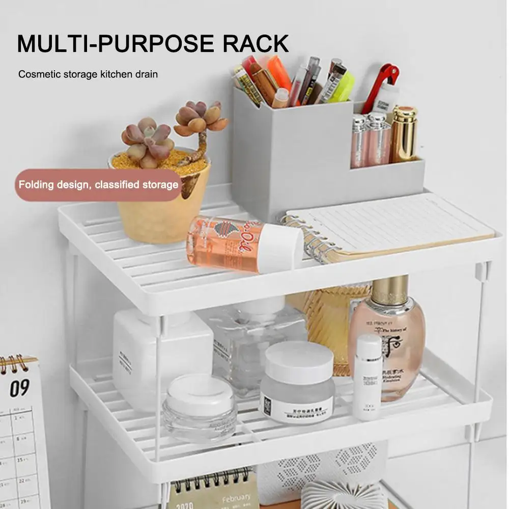 Storage-Rack-Bathroom-Storage-Kitchen-Item-Sorting-Rack-Foldable ...