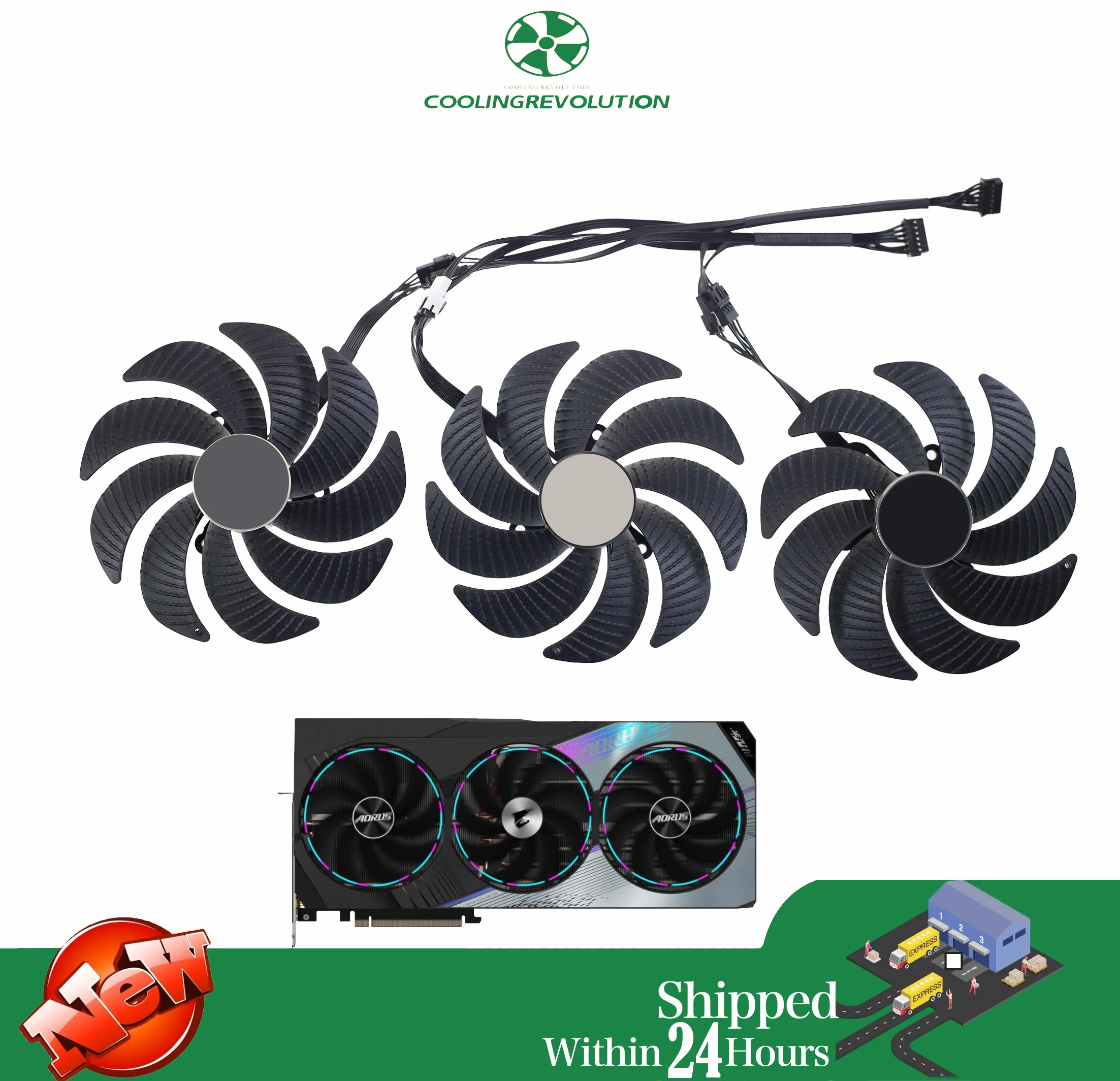 PLD10020B12H-DC12V-0-65A-4PIN-Graphics-fan-For-GIGABYTE-AORUS-GeForce ...
