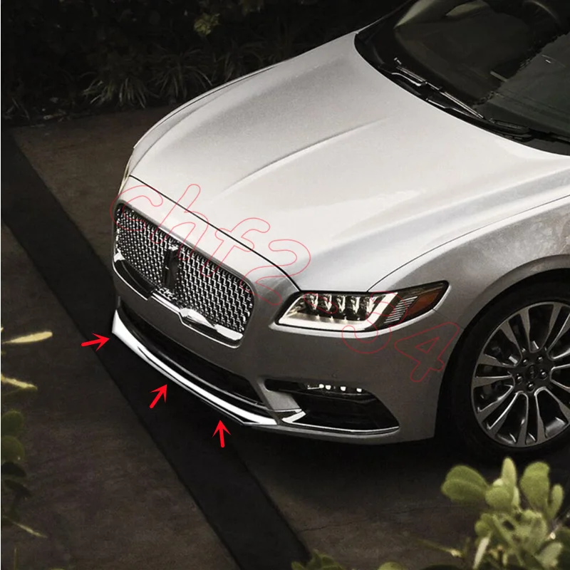 For-Lincoln-Continental-2017-2019-2020-Stainless-Front-Bumper-Grille ...