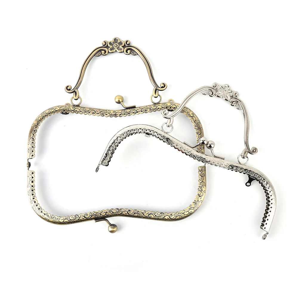 Women-20-5cm-Vintage-Purse-Frame-Clutch-Bag-Clasp-With-Handle-DIY ...