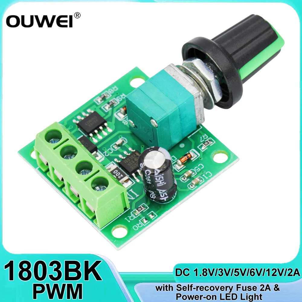 DC-1-8V-3V-5V-6V-12V-2A-1803BK-PWM-Motor-Speed-Controller-Low-Voltage ...
