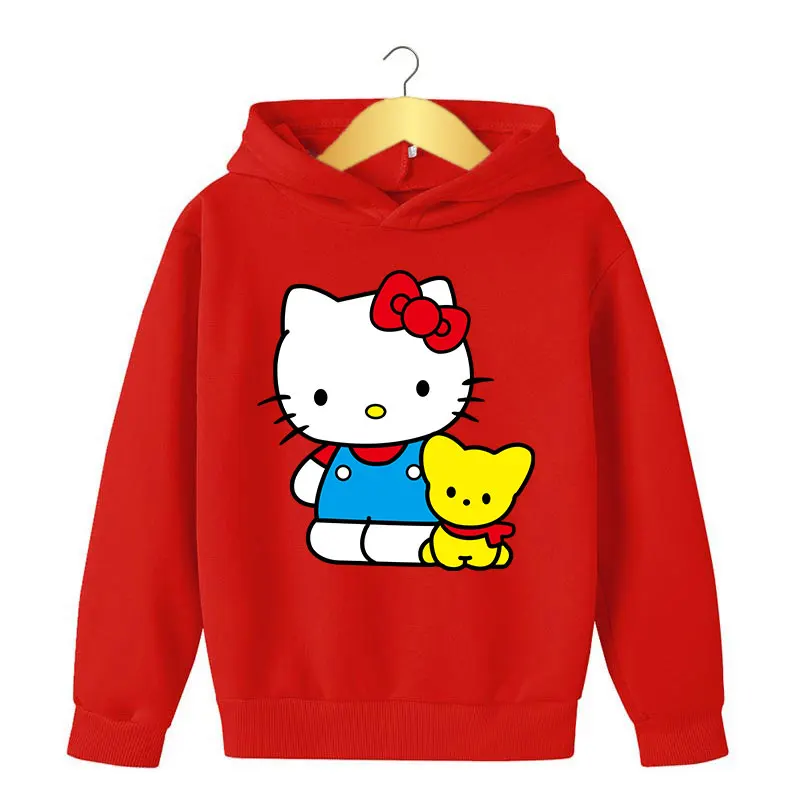 HELLO KITTY New Kids Fashion Boys Clothing Autumn Baby Girls Clothes ...