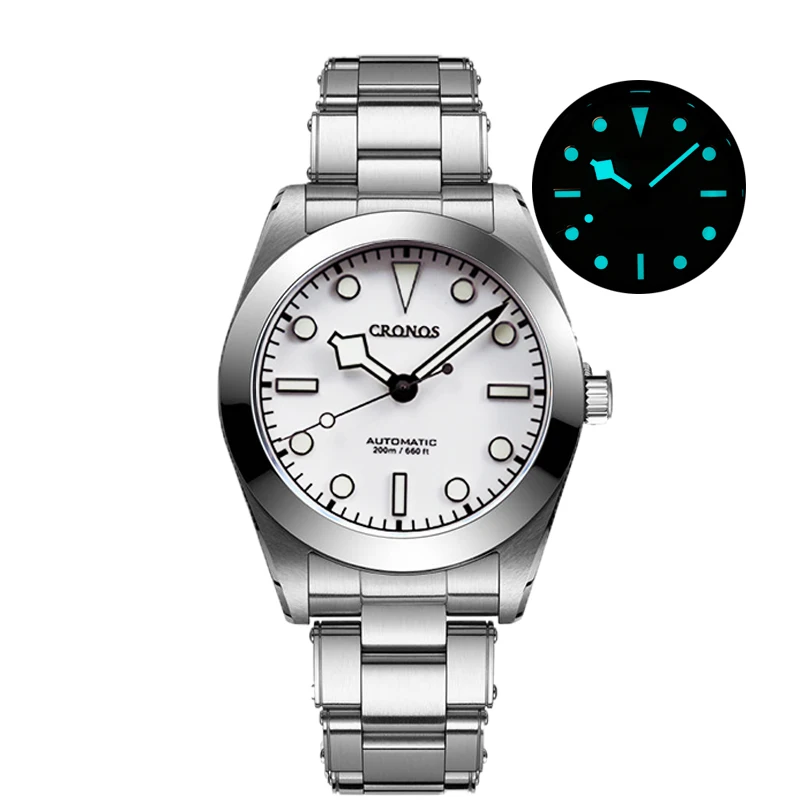 CRONOS Mens Automatic Watches 39mm Luxury Mechanical Wristwatch C3 ...