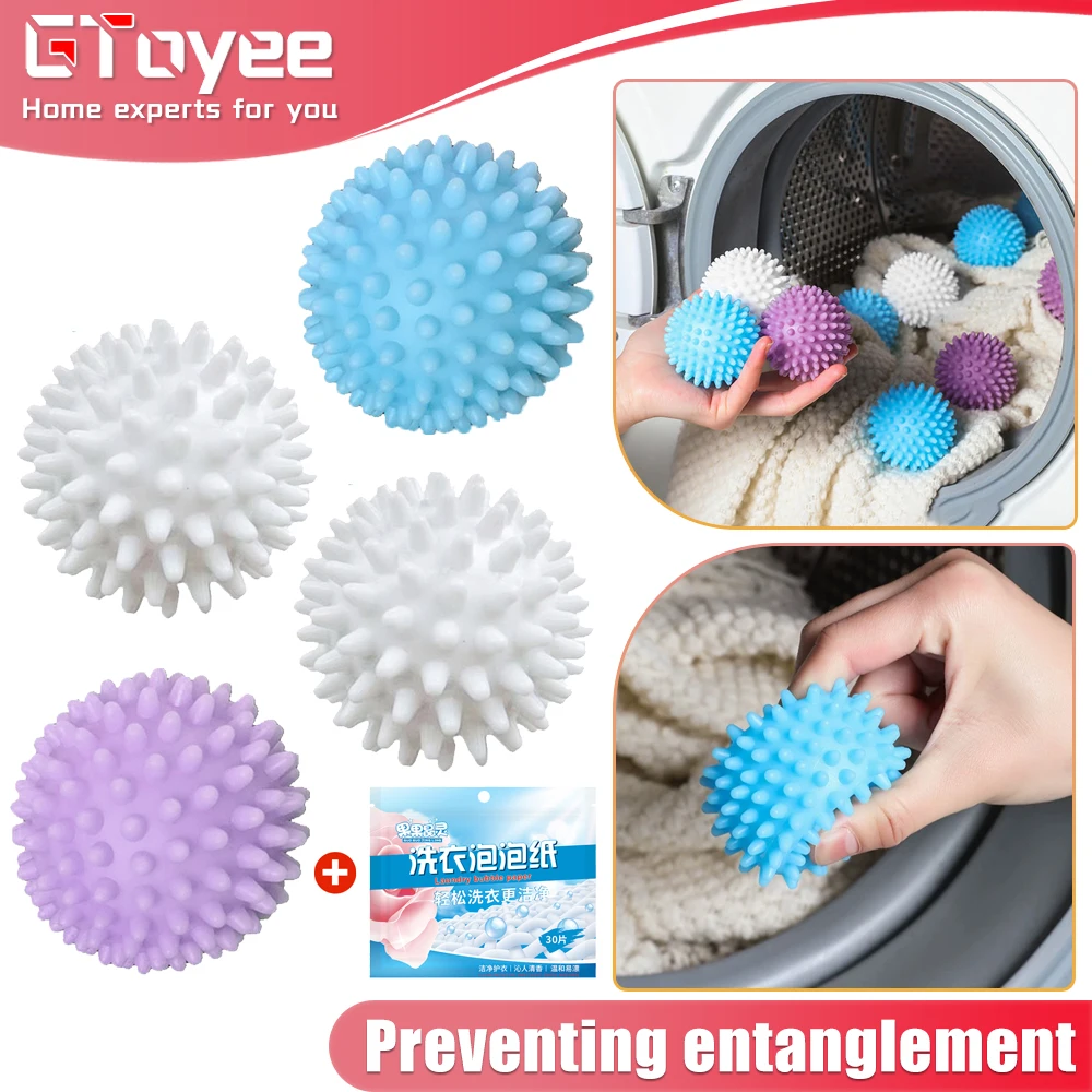 Reusable-Dryer-Balls-PVC-Laundry-Ball-Household-Washing-Machine-Fabric ...