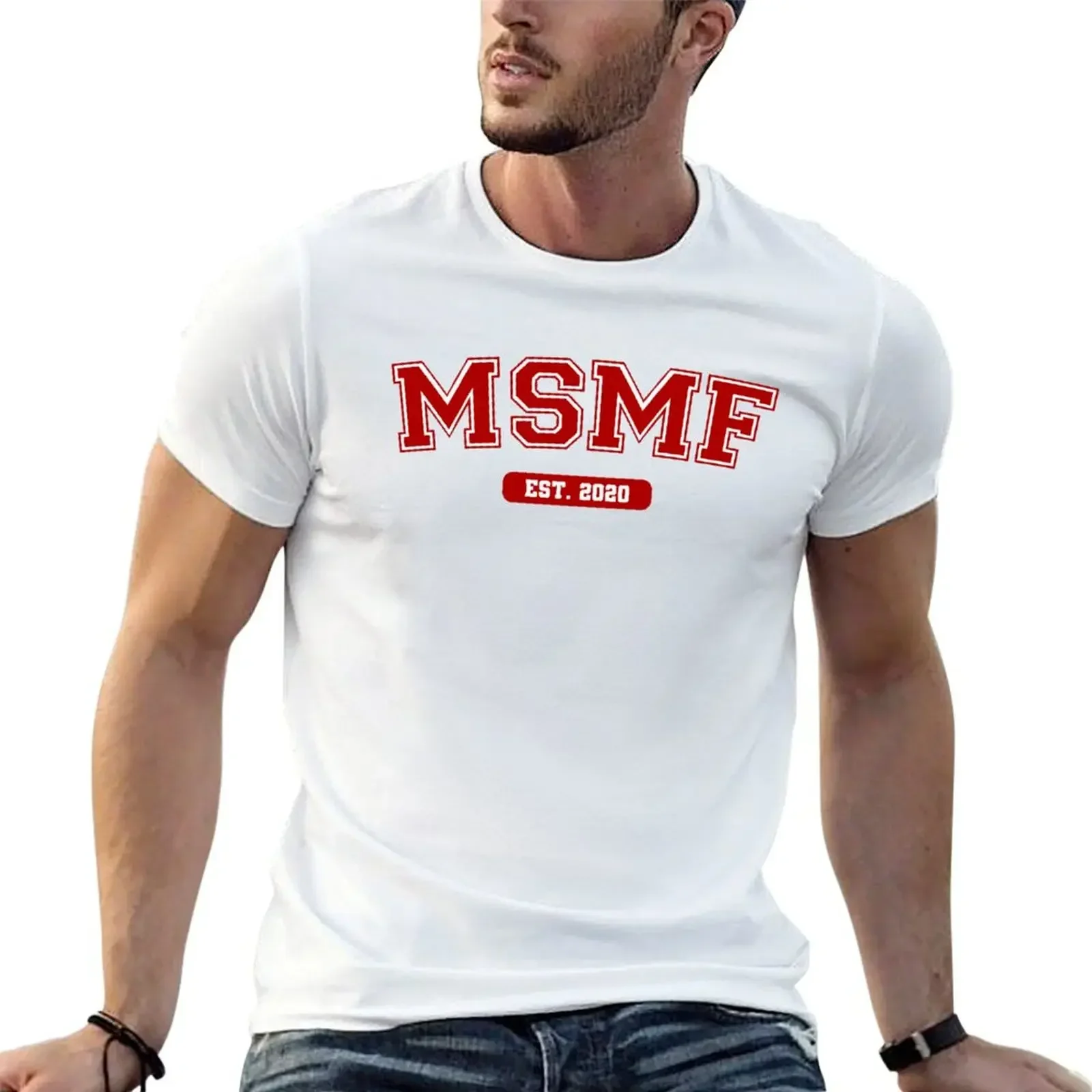 MSMF-Uni-w-White-T-Shirt-rapper-graphic-tees-plus-size-tops-anime ...