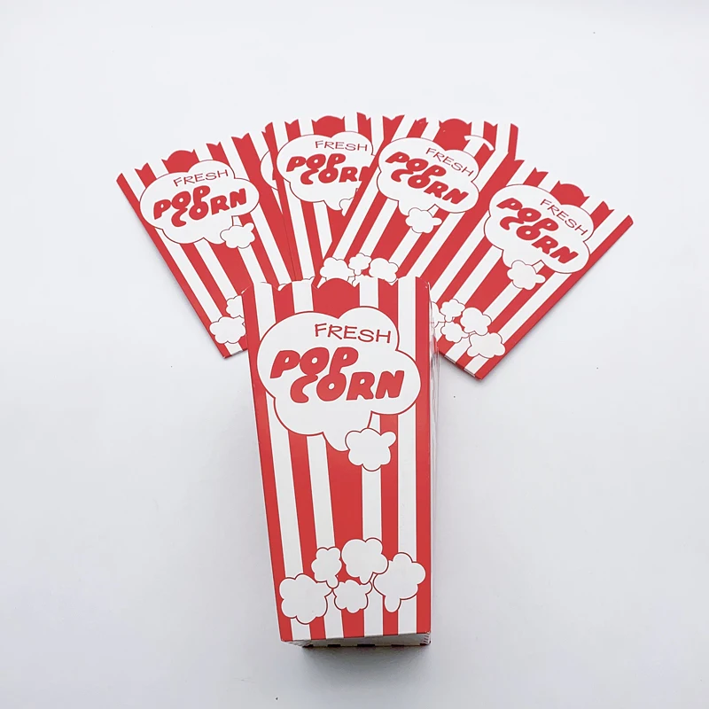 Popcorn Box Template Vector