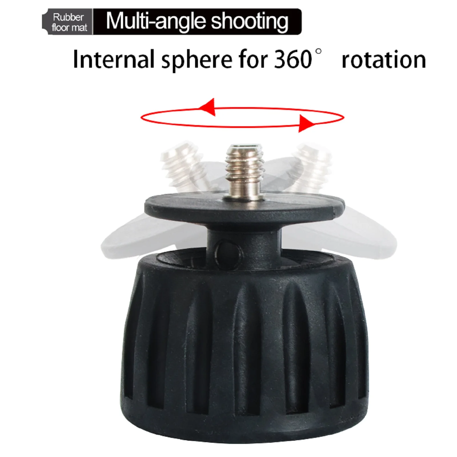 Tripod Monopod Rubber Foot Pad 38mm Universal 1/4 to 3/8 Screw Mount ...