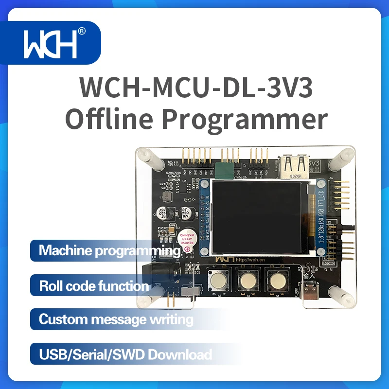 1Pcs-WCH-MCU-DL-3V3-5V-Offline-Programmer-USB-Serial-SWD-Download ...