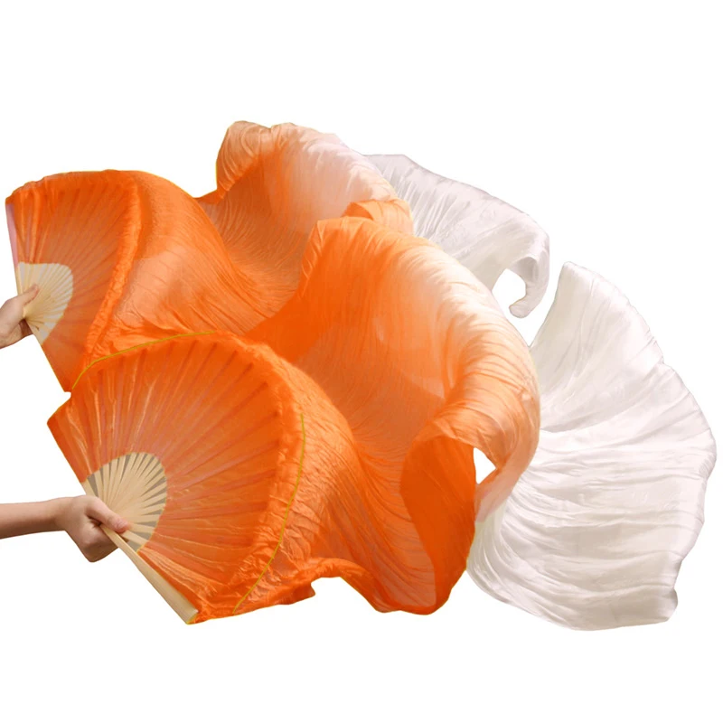 100-Silk-Belly-Dance-Fan-Veil-Hand-Dye-Women-Church-Praise-Bellydance ...