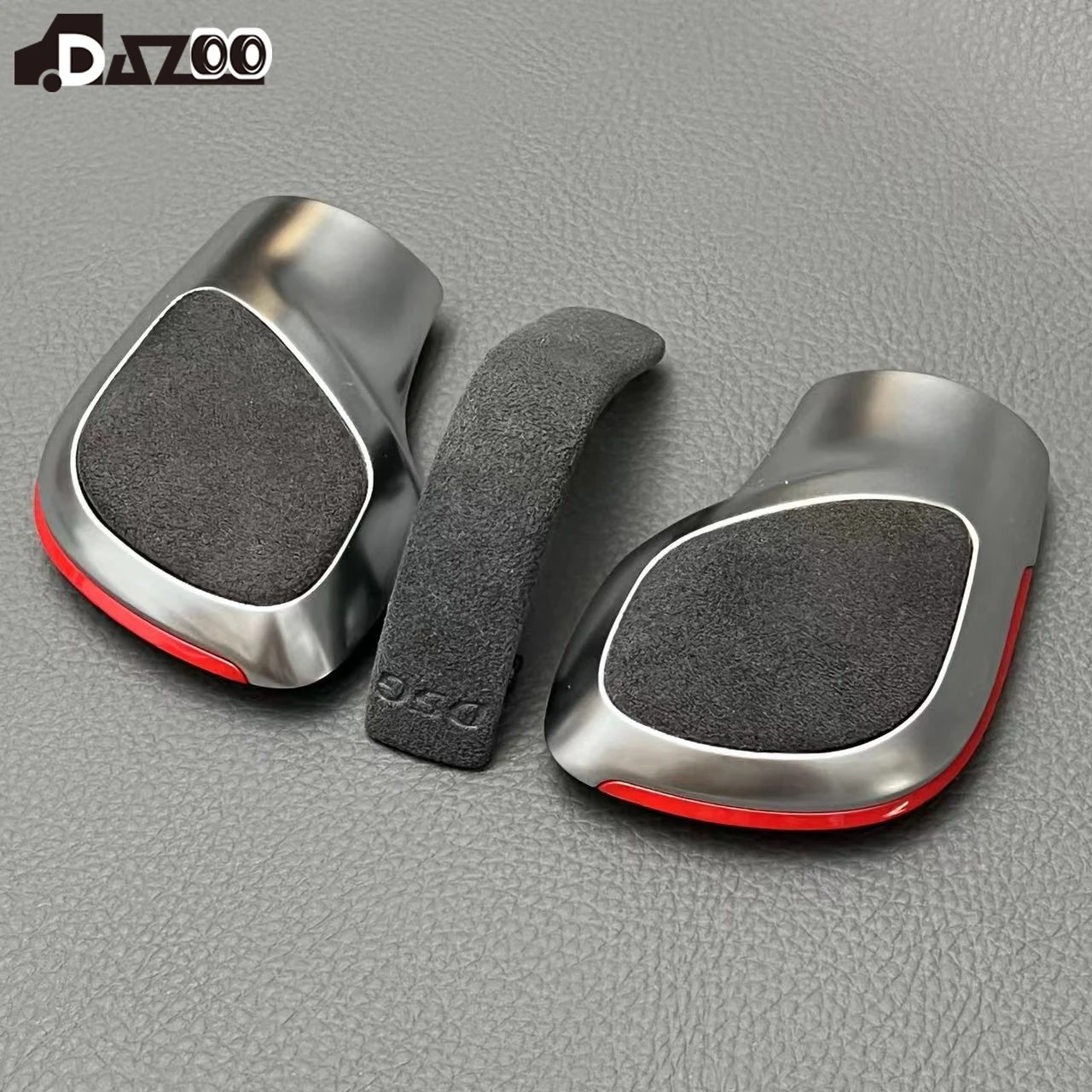 Suede-Leather-DSG-Gear-Shift-Knob-Gear-Side-Cover-DSG-Emblem-For-VW ...