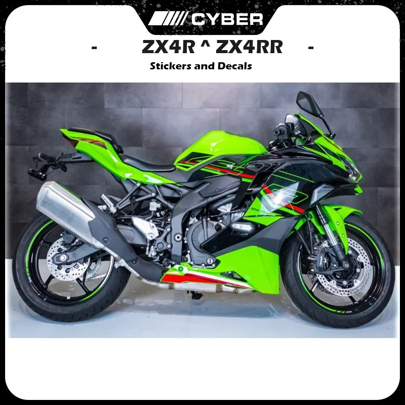 For Kawasaki ZX4R ZX4RR 2021-2024 Motorcycle Fairing Shell Sticker Set ...