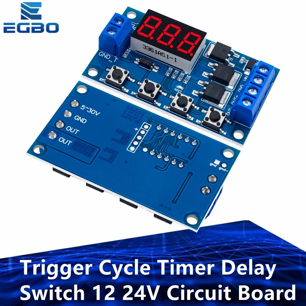 Trigger-Cycle-Timer-Delay-Switch-12-24V-Circuit-Board-Dual-MOS-Tube ...