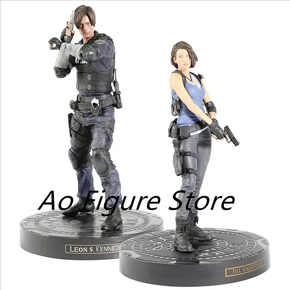 Biohazard-RE-Leon-S-Kennedy-Jill-Valentine-Figure-Figuine-Model-Statue ...